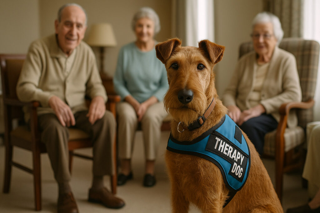 Irish Terrier as a Therapy Dog - WORKING DOG REGISTRYWORKING DOG REGISTRY